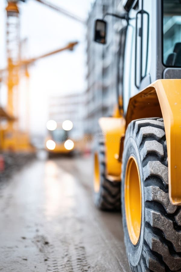 Imaginative Construction Equipment Production Process with Vibrant ...