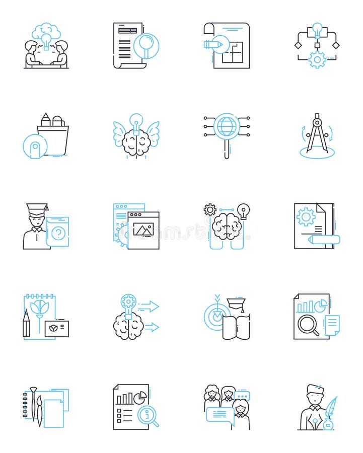Imaginative Creation Linear Icons Set. Imagination, Creativity ... Imaginative Creation Linear Icons Set. Imagination, Creativity ...