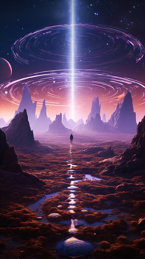 Imaginative Depiction of an Advanced Alien Civilization on a Distant ...