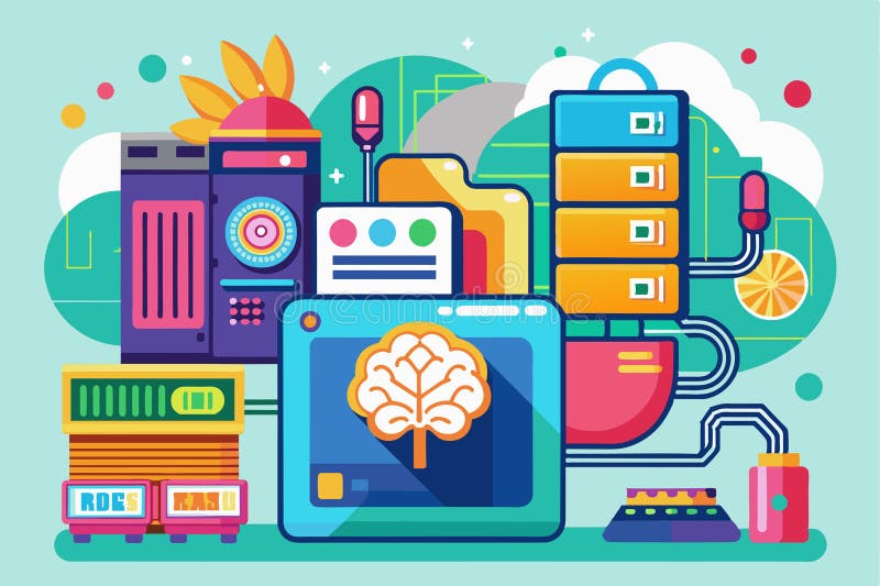 An Imaginative Depiction of Customizable Memory Storage with Colorful ...