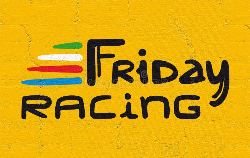 Imaginative Friday Racing Symbol Stock Illustration - Illustration of ...