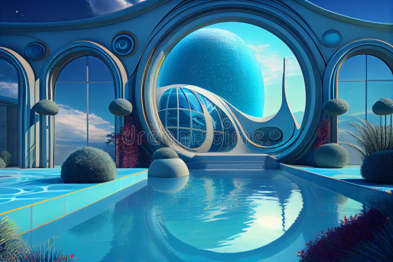 Futuristic Swimming Pool