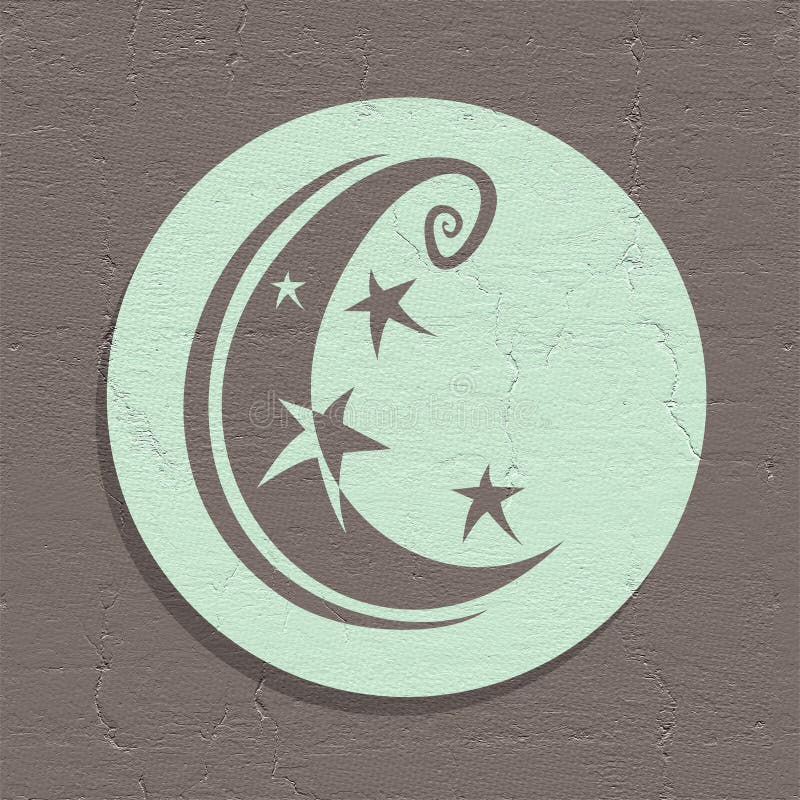 Imaginative moon stock illustration. Illustration of greeting - 108074989