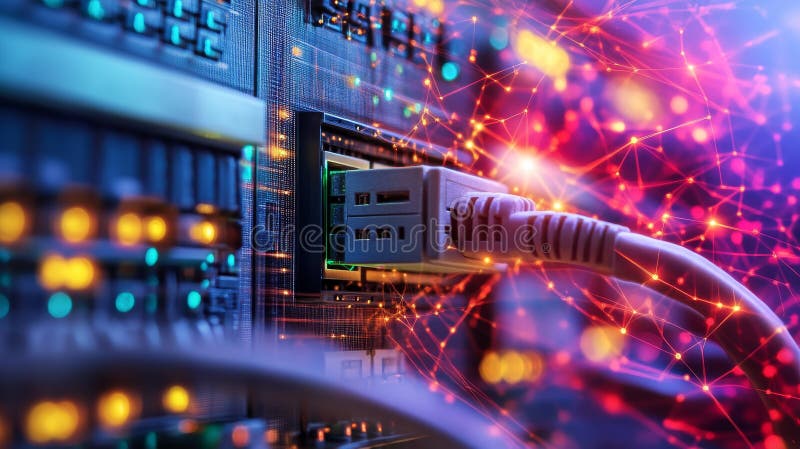 An Imaginative Portrayal of Modern Digital Network Infrastructure, with ...