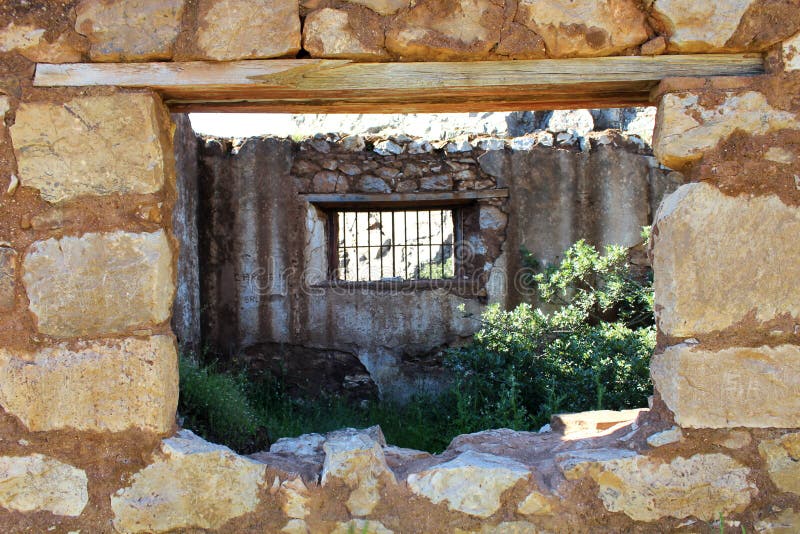 Imaginative rock windows stock photo. Image of texture - 94491896