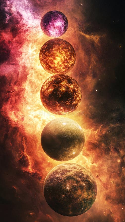 This Imaginative Space Illustration Showcases a Parade of Planets ...