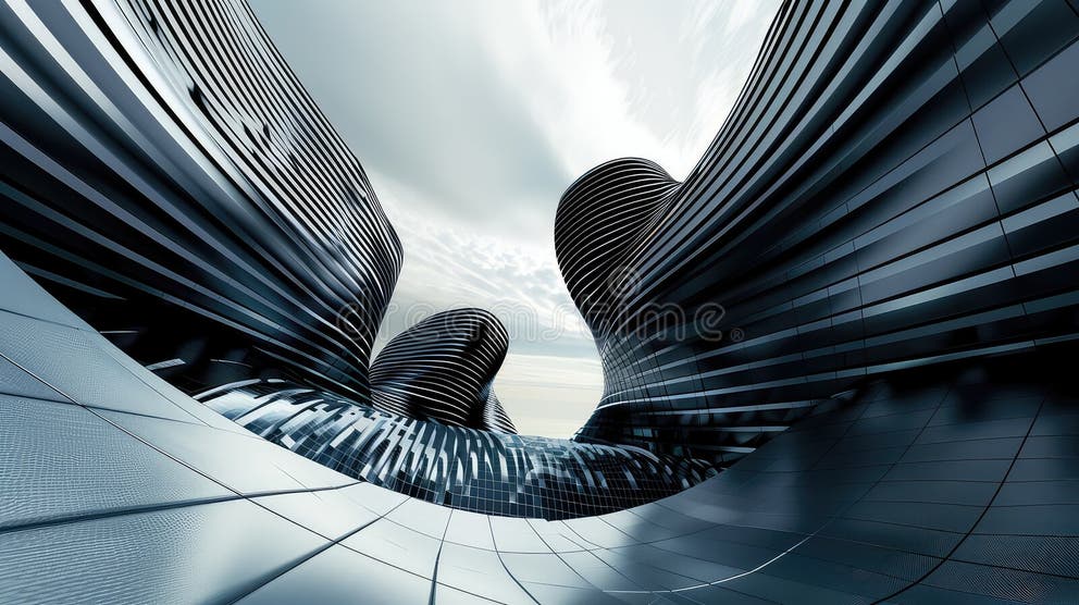 Imaginative Urban Structure: an Illustrative 3D Concept Featuring ...