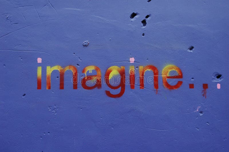 Imagine stock image. Image of culture, colour, paint, wall - 713433