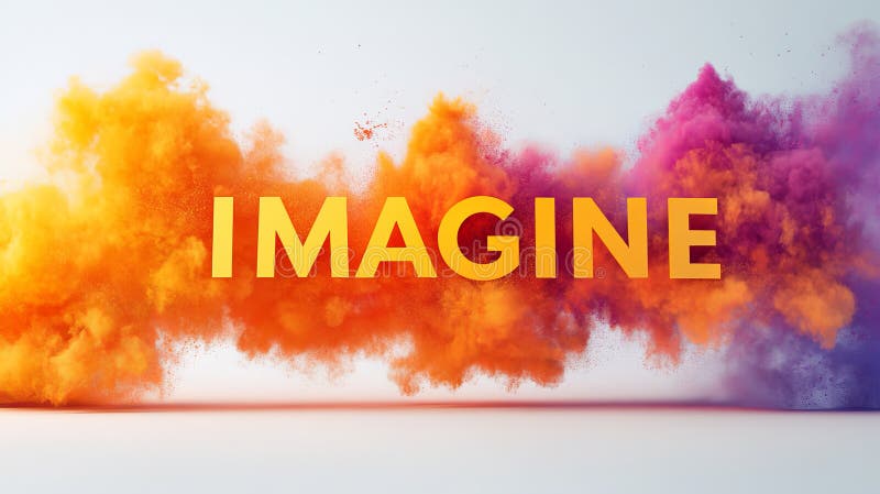Imagine - Colorful Explosion, Dreamy Concept Art, Vibrant Design ...