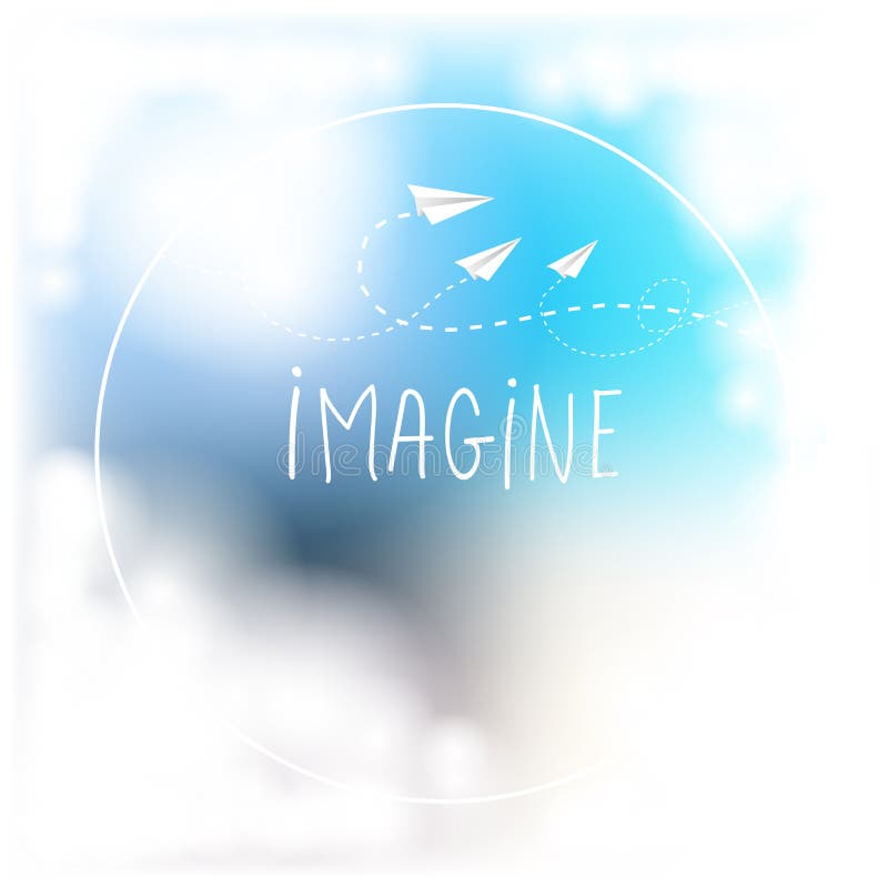 Imagine creative concept stock vector. Illustration of symbol - 83708343