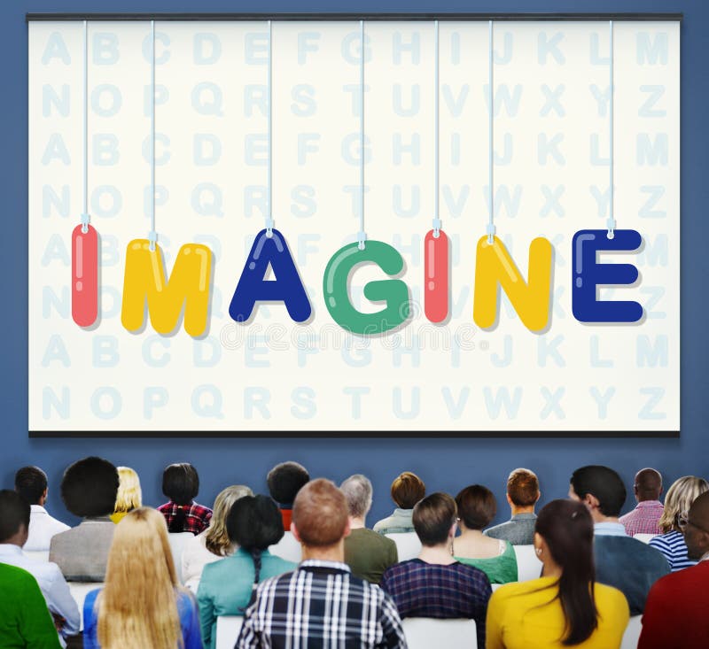 Imagine Creative Ideas Thinking Vision Dream Concept Stock Image ...