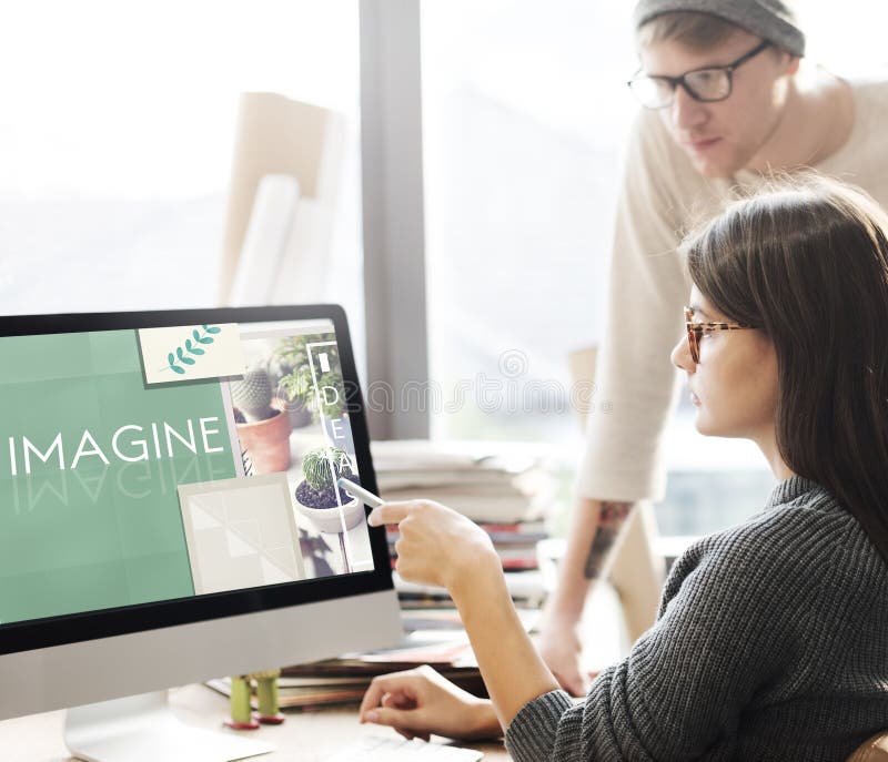 Imagine Creativity Imagination Thinking Concept Stock Image - Image of ...