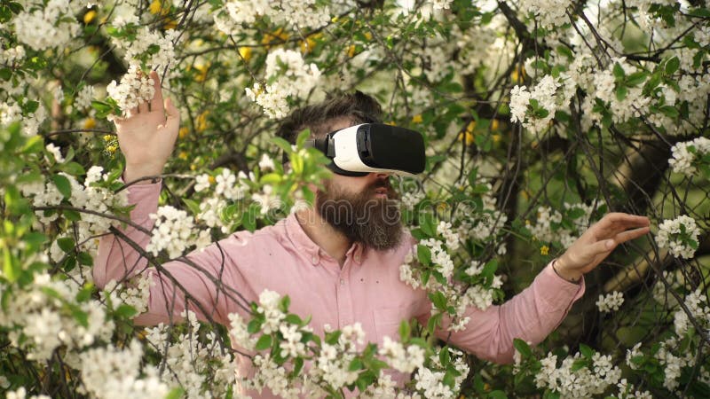 New Technology Virtual Reality Glasses Stock Footage - Video of goggles ...