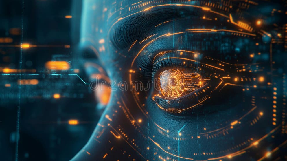 Half Human Half Technology Stock Illustrations – 1,032 Half Human Half ...