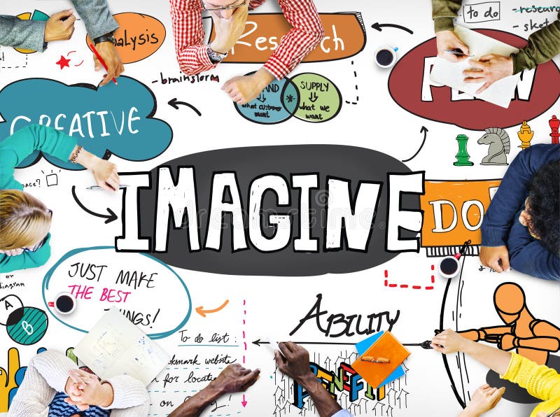 Imagine Imagination Vision Creative Dream Ideas Concept Stock Image ...