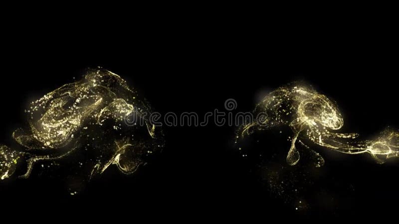 Gold Dust Particles Glitter Dust Animation Explode Sparkle Fast Energy ...