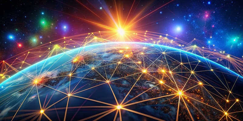 Seamlessly Connecting Data and Innovation Stock Illustration ...