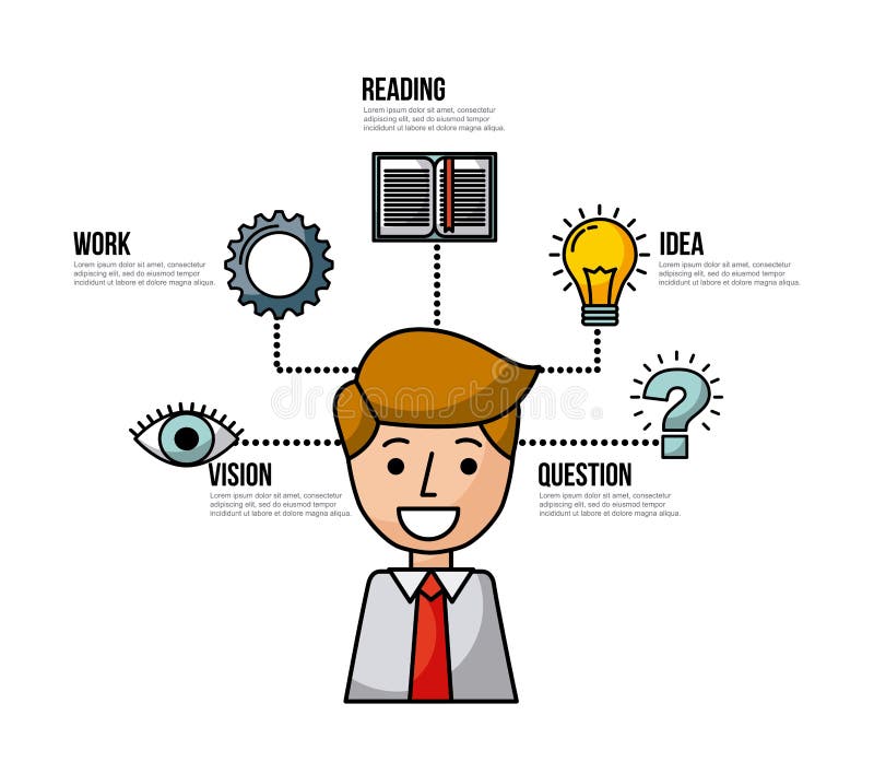 People To Imagine Cherishes a Longing. Stock Illustration ...