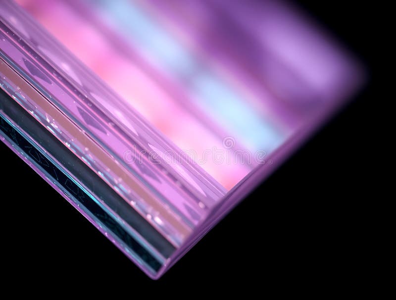 Layered Glass Panels: Abstract Pastel Hues in a Dreamlike Composition ...