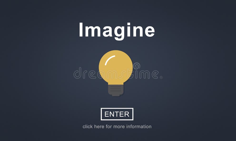 Imagine Think Innovate Visualize Ideas Concept Stock Illustration ...