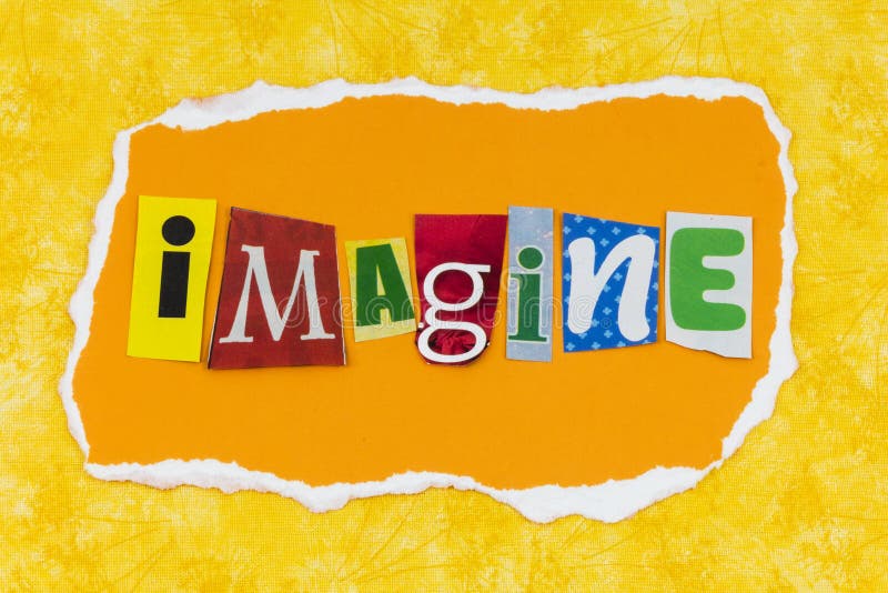 Imagine Think Visualize Analyze Plan Design Daydream Stock Photo ...