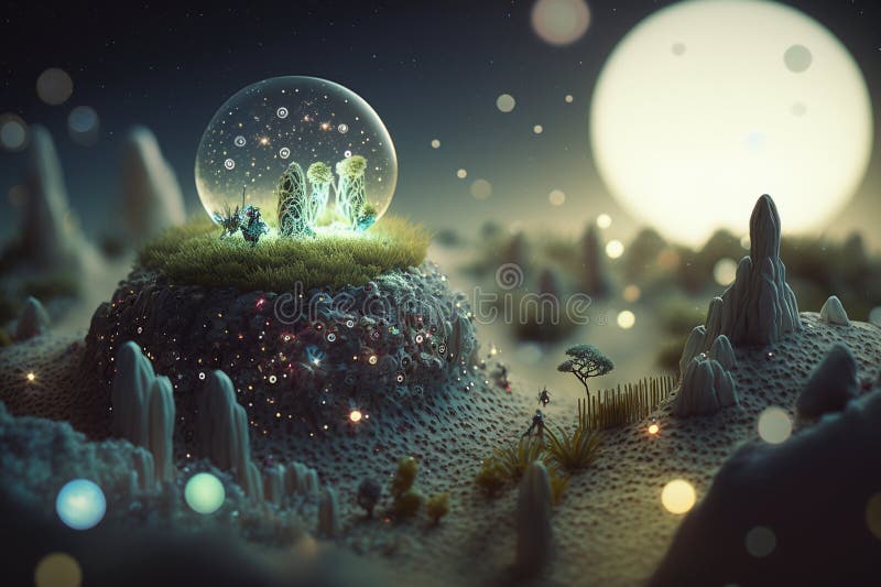 A Tiny Civilization, of Beings Made Out of Tiny Molecular Combination ...