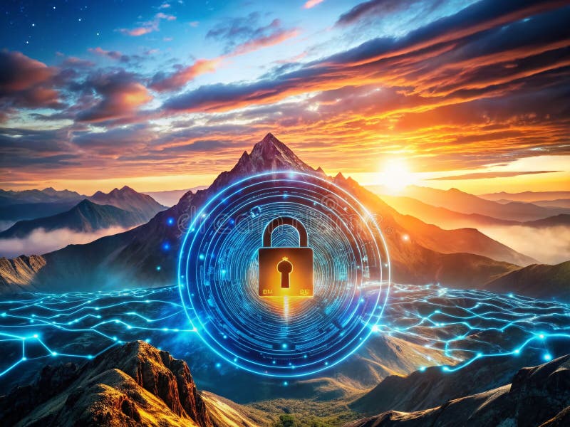 Protecting Your Digital World a Glowing Visualization of Robust ...