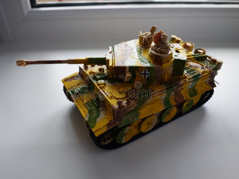 Model of Plastic Tank. Soviet and Fascist Tanks. Details and Close-up ...