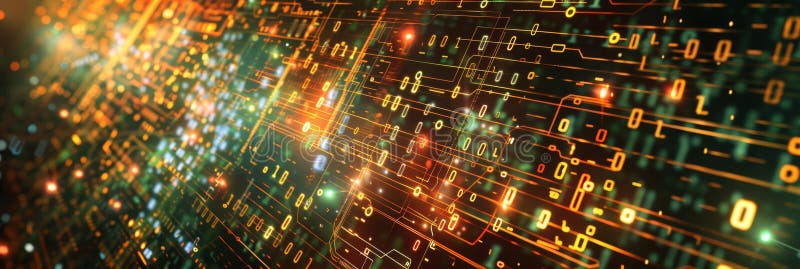 Imagining Futuristic Digital Circuits Operating On Binary Code Within A Virtual Environment