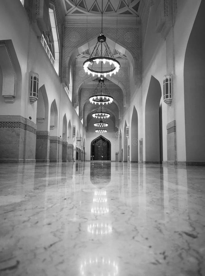 Imam Abdul Wahab Mosque: the Qatar State Grand Mosque Stock Image ...