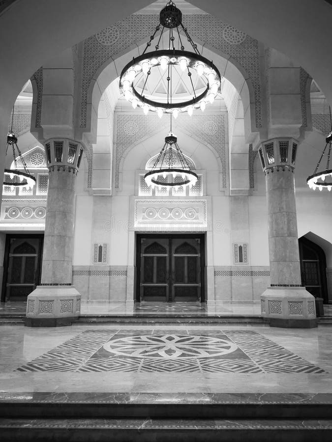 Imam Abdul Wahab Mosque: the Qatar State Grand Mosque Stock Photo ...