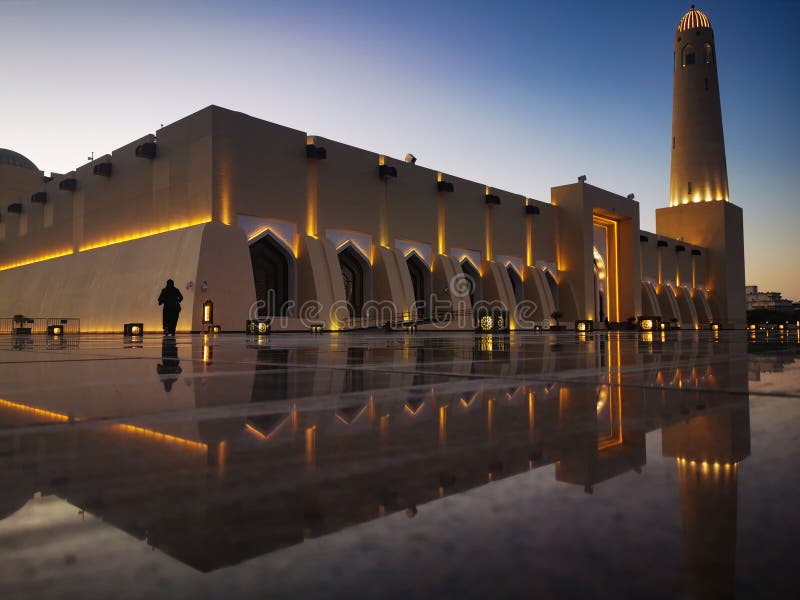 Qatar State Mosque Interior Editorial Photo - Image of arabia, grand ...