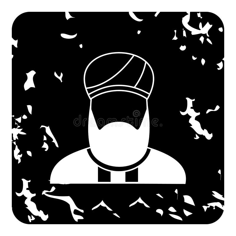 Imam icon, grunge style stock vector. Illustration of pier - 85901976