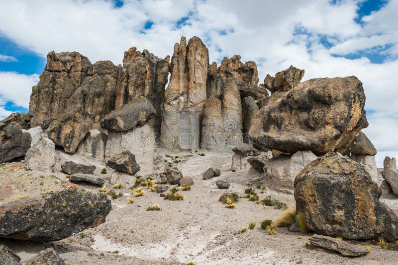 Imata Stone Forest Peruvian Andes Arequipa Peru Stock Photo - Image of ...