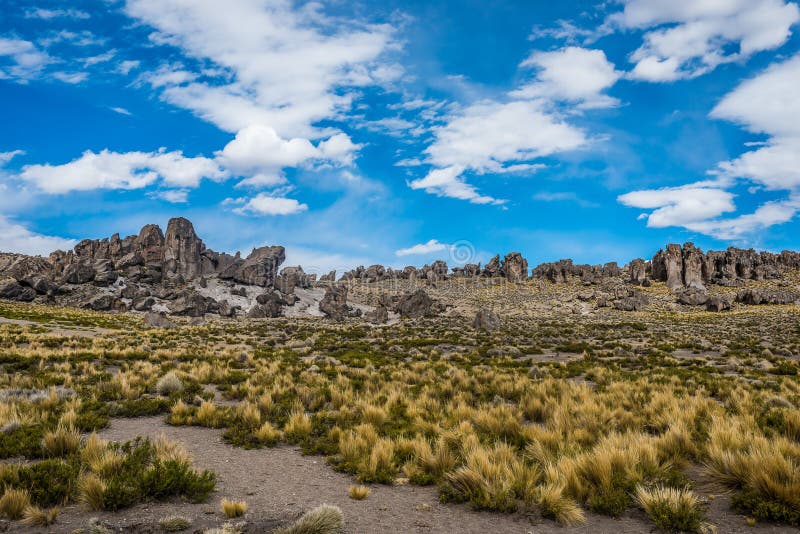 Imata Stone Forest in the Peruvian Andes Arequipa Peru Stock Image ...