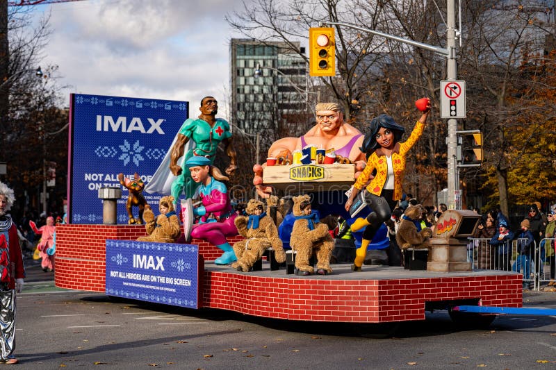 IMAX Parade Float in Santa Claus Parade Toronto. Editorial Stock Image ...