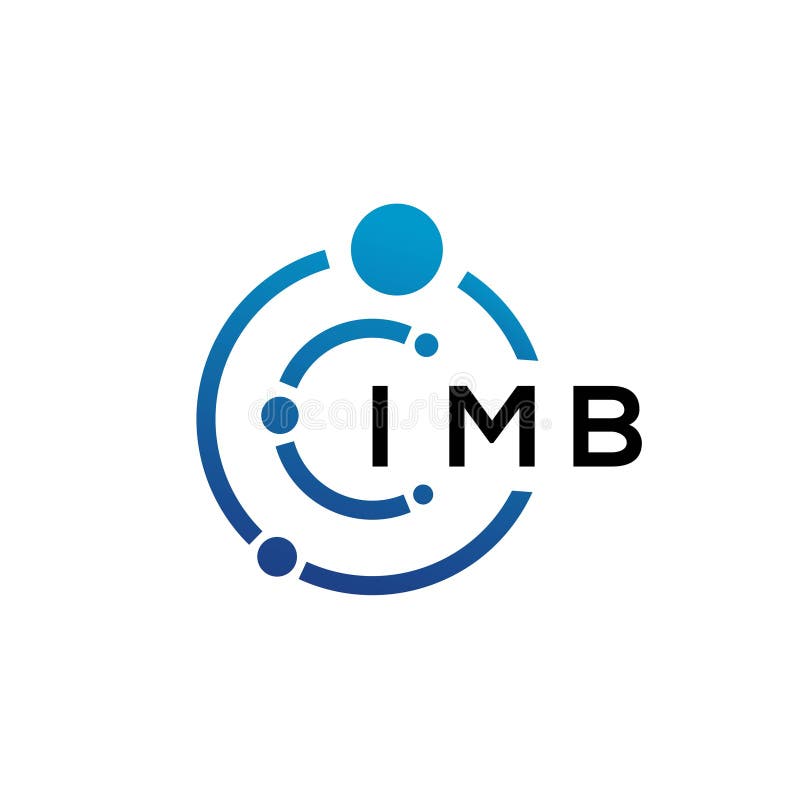 IMB Letter Technology Logo Design on White Background. IMB Creative ...