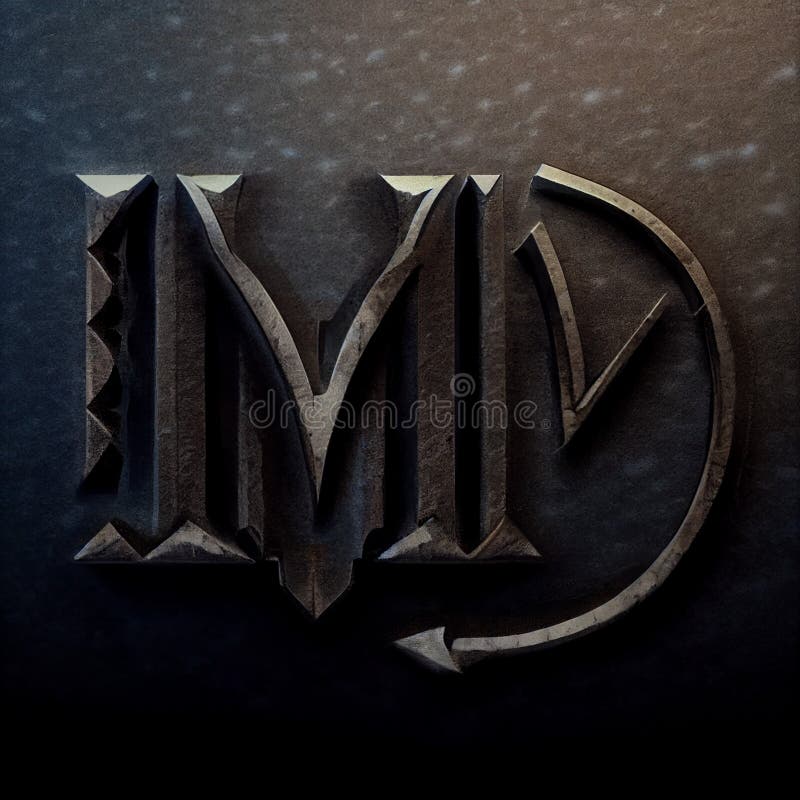 IMD Logo Illuminated on a Brick Wall at Night Stock Illustration ...