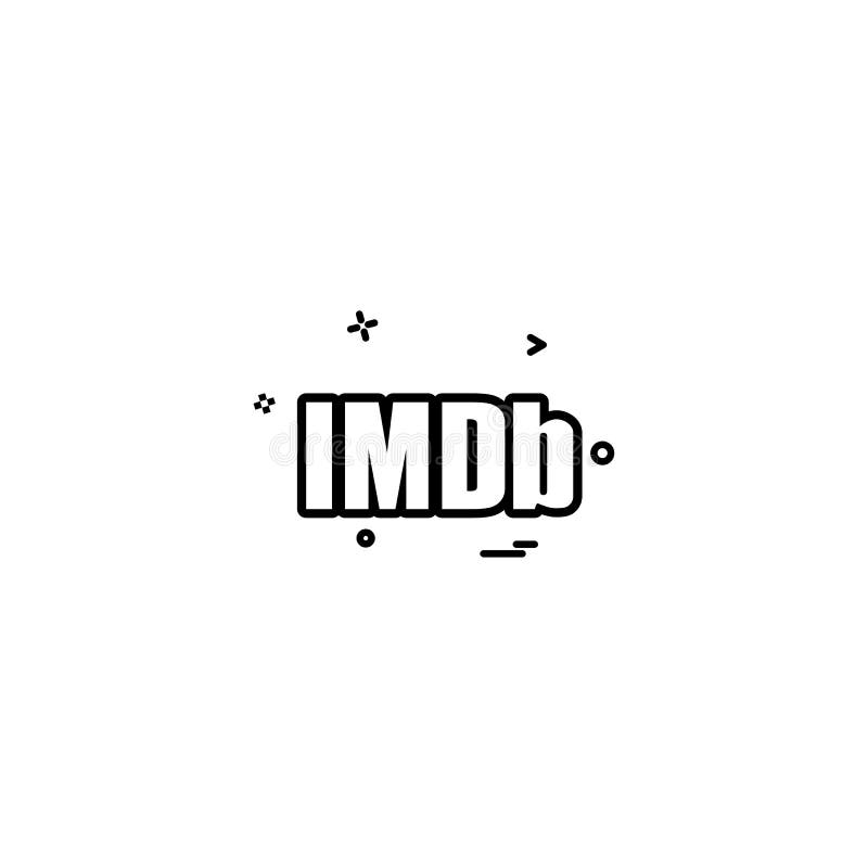 IMDb icon design vector editorial stock image. Illustration of ...
