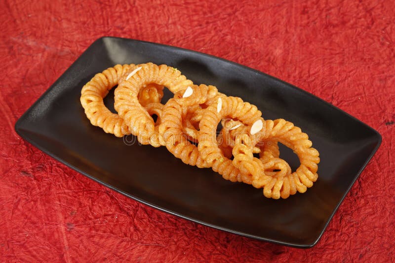 Imerti - Indian Sweets Red Background Stock Image - Image of jalebi ...