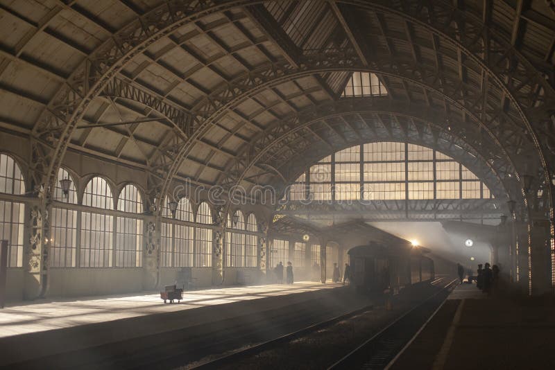 An Old Train Station with Light Rays Stock Image - Image of 6929 ...