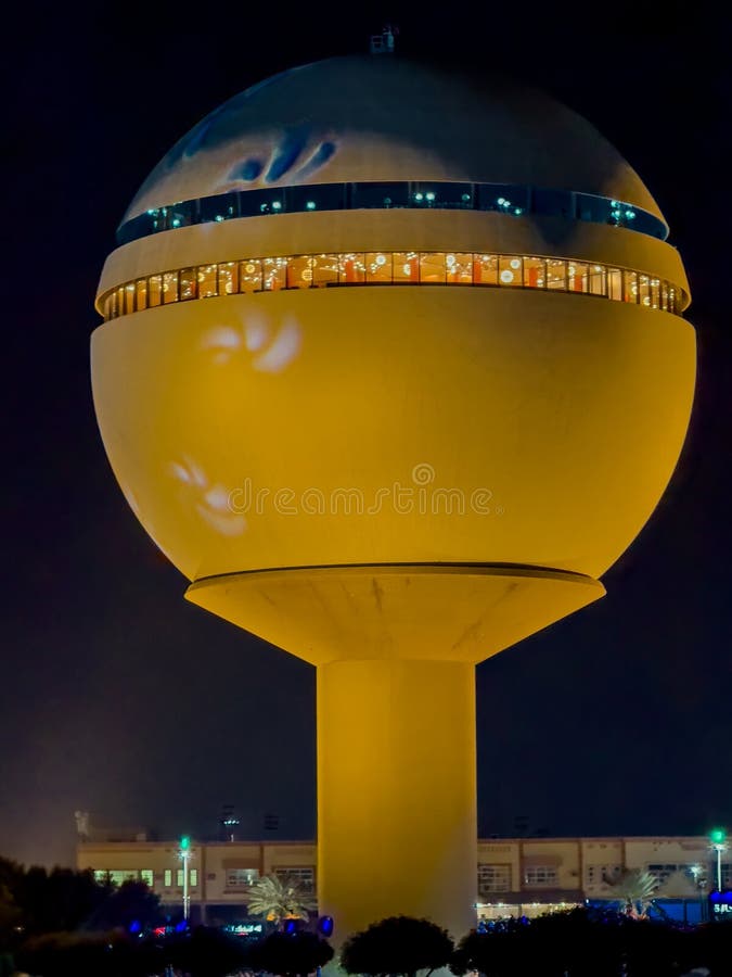 Buraydah Water Tower Night Saudi Arabia Stock Photos - Free & Royalty ...