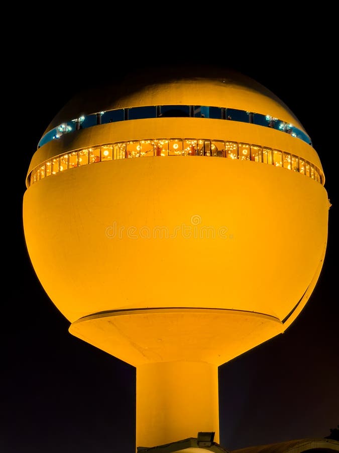 Illuminated Buraydah Water Tower Saudi Arabia Stock Photos - Free ...