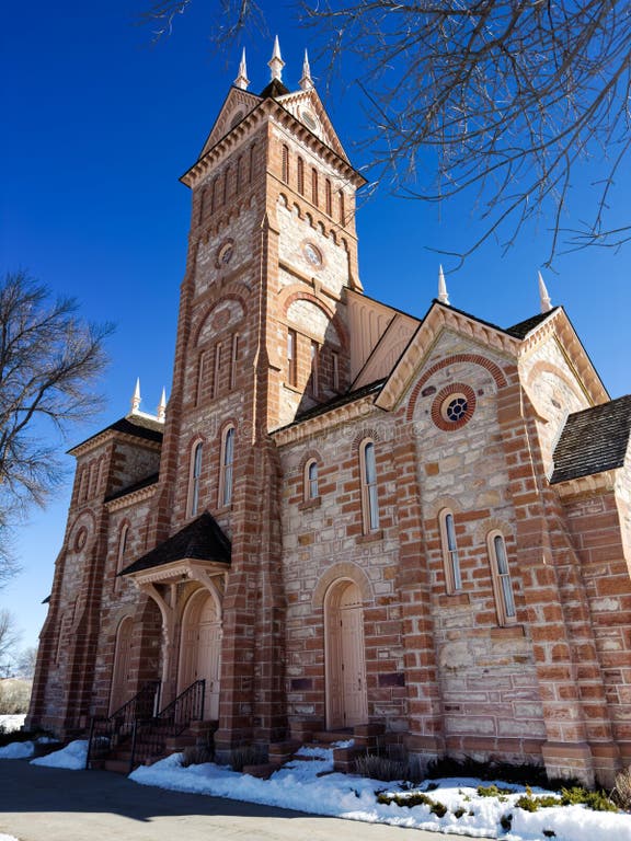 Paris, Idaho Tabernacle - Mormon Tabernacle Stock Image - Image of ...