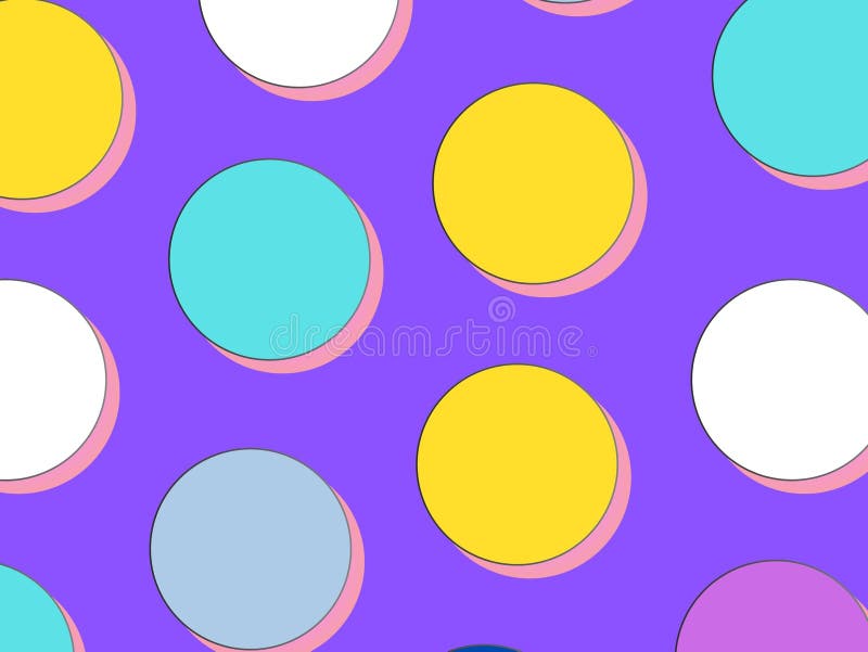 Background with Large Colored Circles. Stock Illustration ...