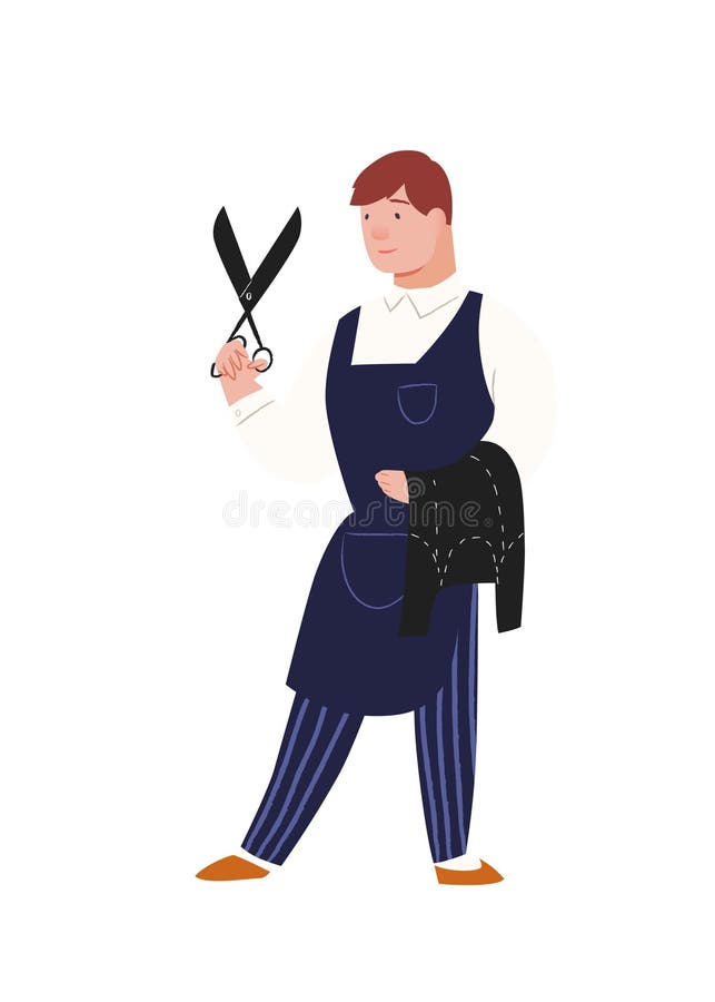 Tailor Character Repair Clothes, Atelier Design Landing Page Template ...