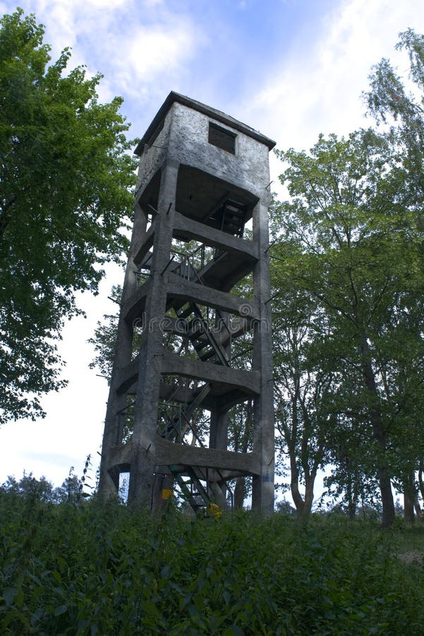 Military Observation Tower from Second World War Stock Image - Image of ...