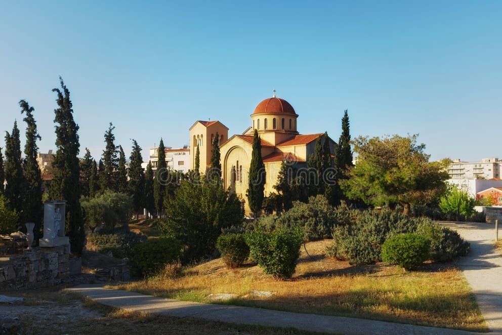 Church of the Holy Trinity in Kerameikos, Athens, Greece Stock Photo ...