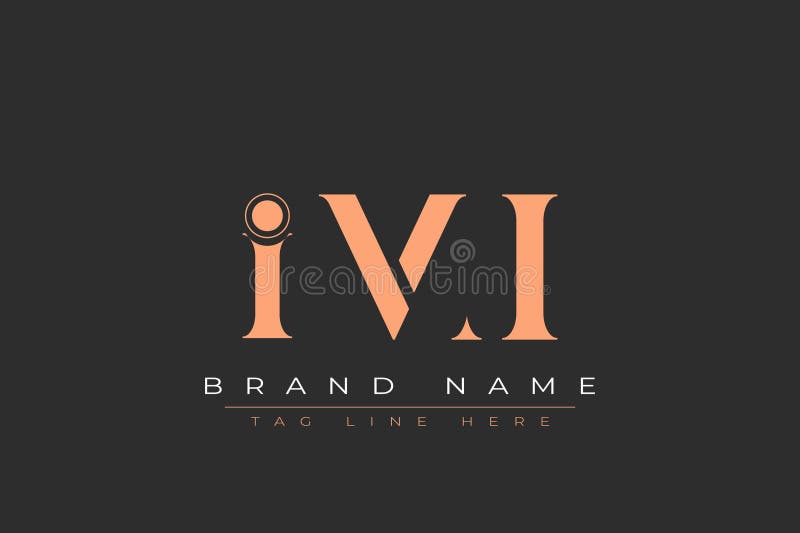 IMI Abstract Letter Logo Design Stock Vector - Illustration of ...