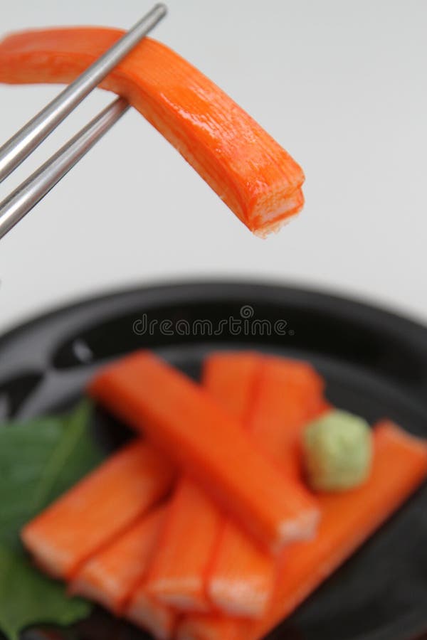 Imitation Crab Meat Sticks Surimi Stock Photo - Image of mock, sticks ...